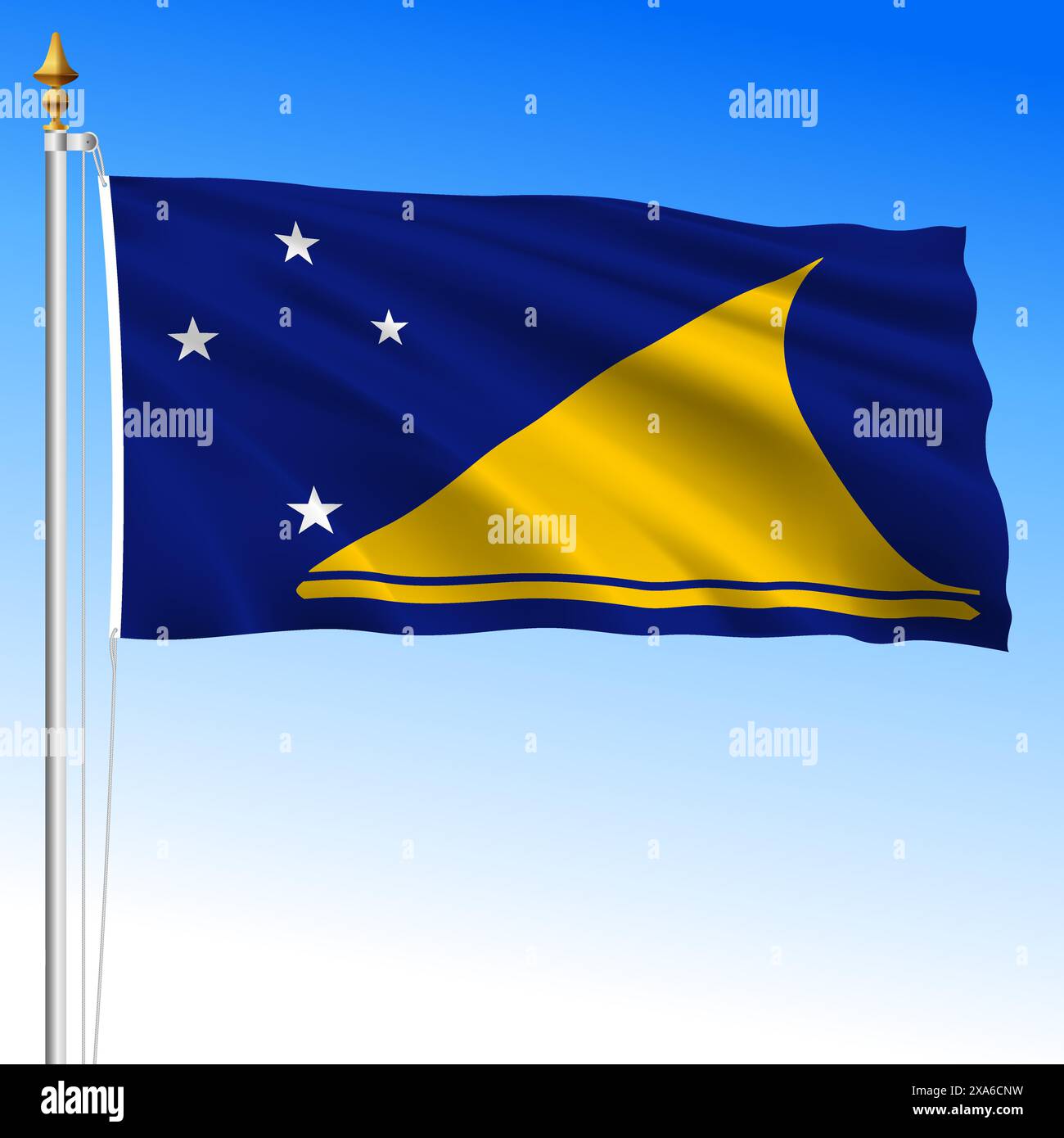 Waving flag tokelau vector hi-res stock photography and images - Alamy