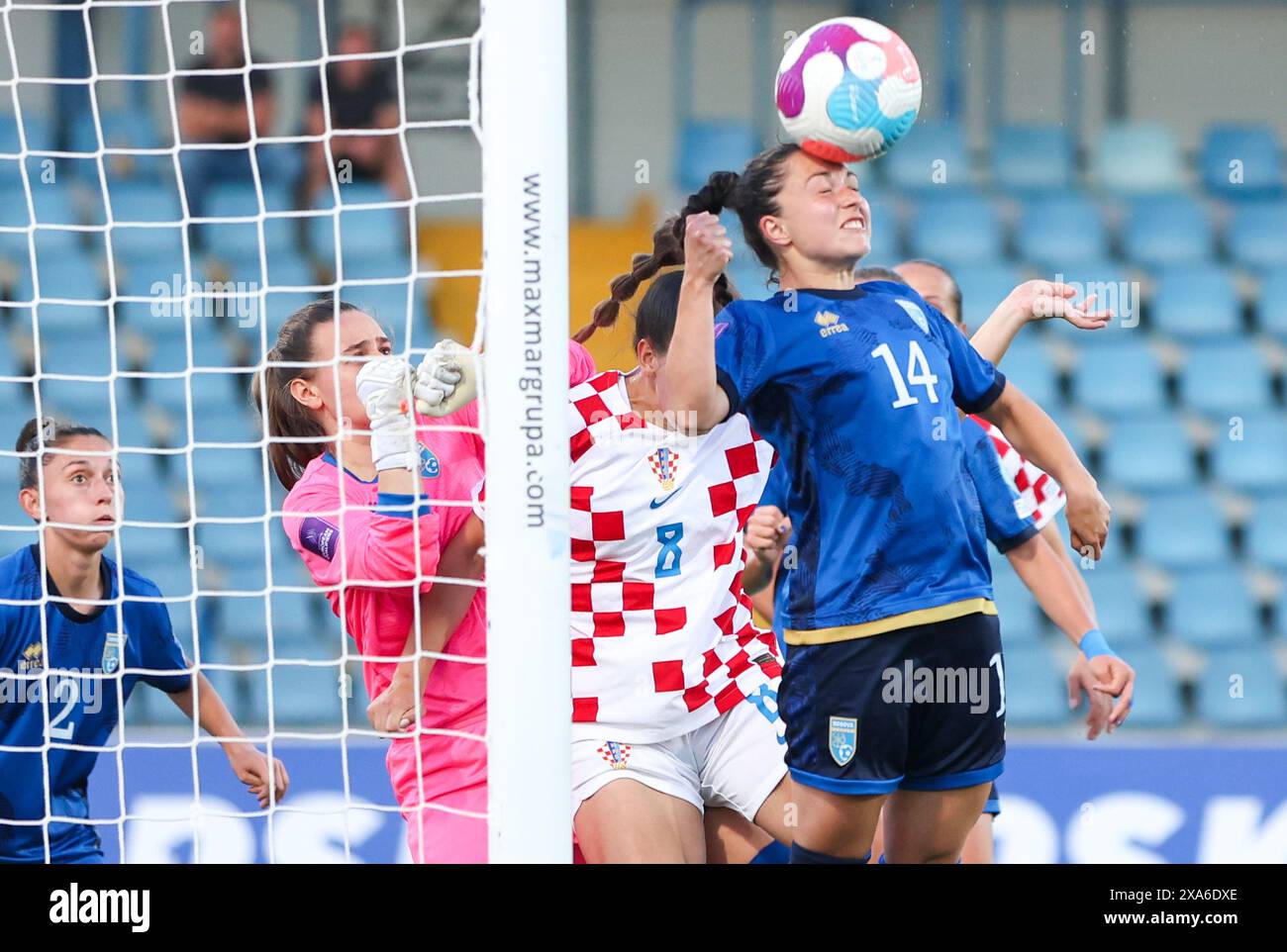 Karlovac, Croatia. 04th June, 2024. Valentina Metaj of kosovo during ...