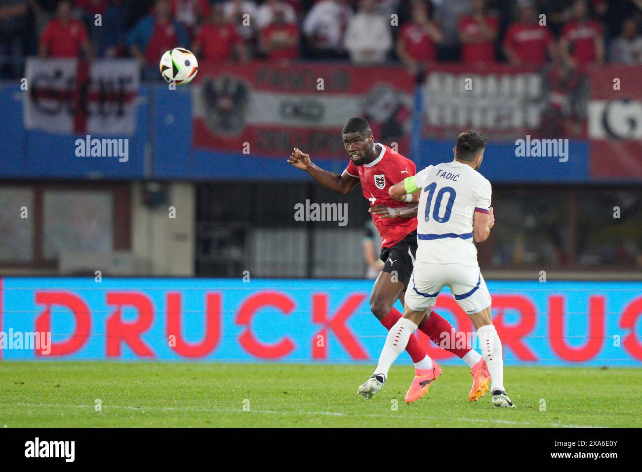 Vienna, Vienna. 04th June, 2024. VIENNA, VIENNA - JUNE 4: Kevin Danso ...