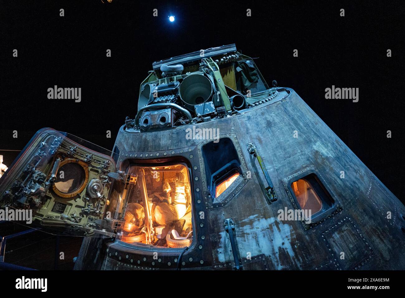 The NASA Space Capsule at Johnson Space Center USA, Texas Stock Photo ...