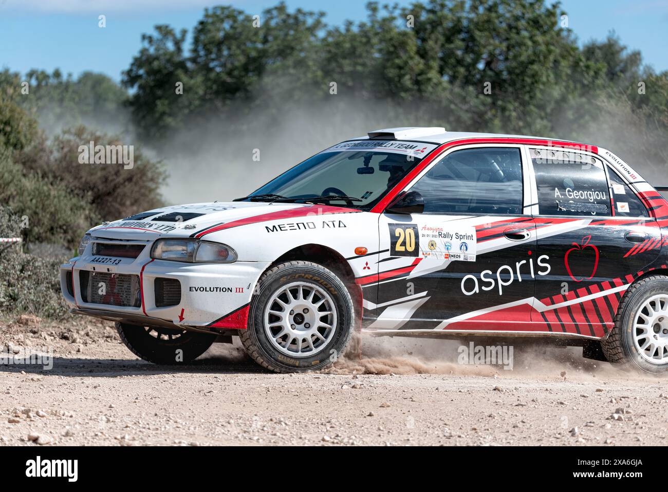 Mitsubishi evo rally car hi-res stock photography and images - Alamy