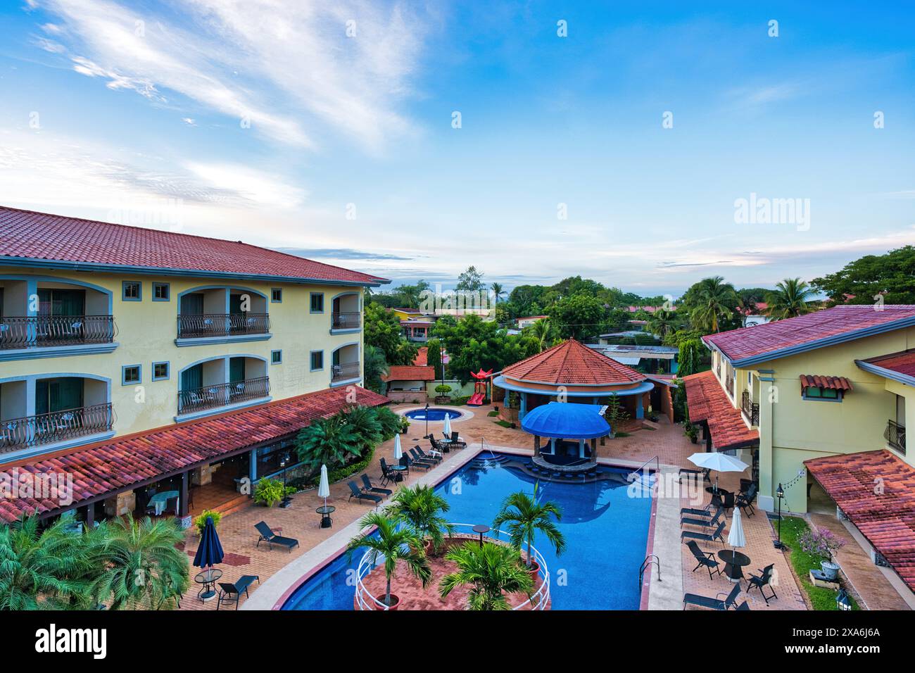 A pool view of the Gran Hotel Azuero Chitre, Panama Stock Photo - Alamy