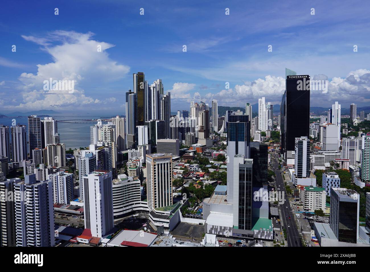An aerial view of Panama city skyline Stock Photo - Alamy