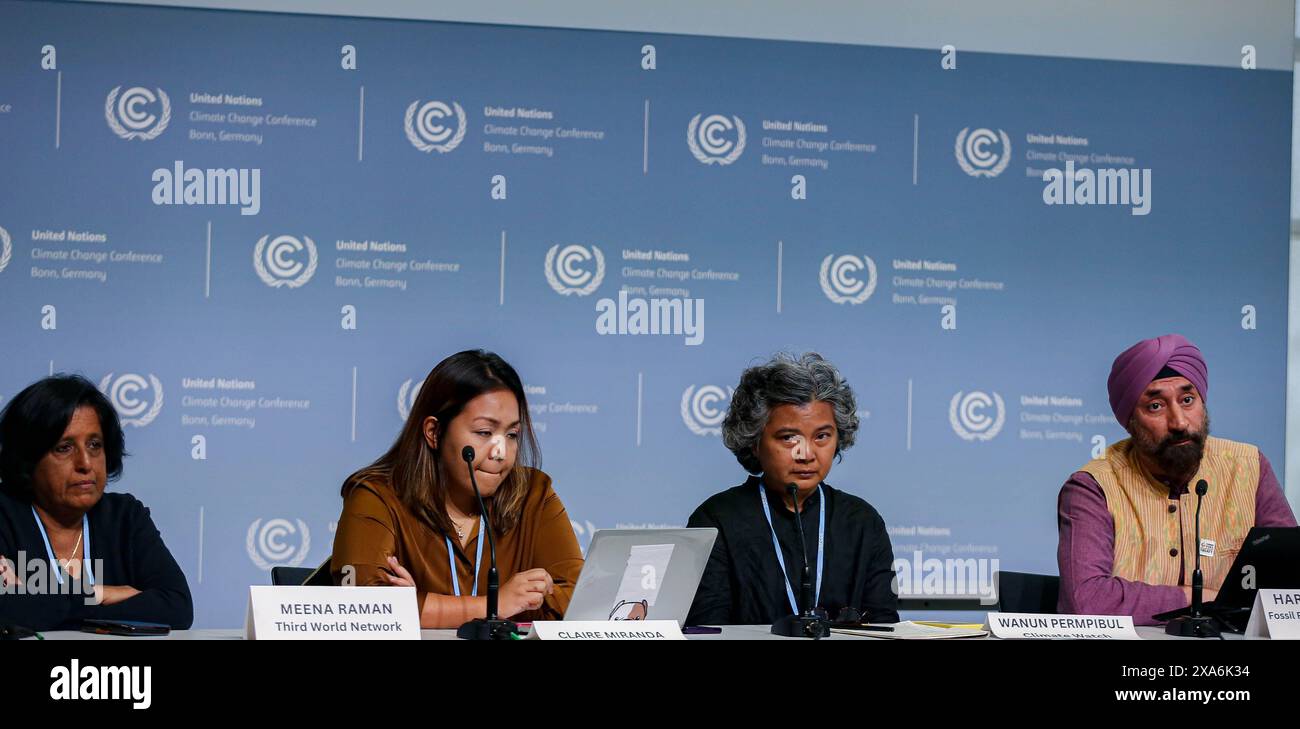 Bonn, Germany, Germany. 4th June, 2024. From left to right, MEENA RAMAN ...