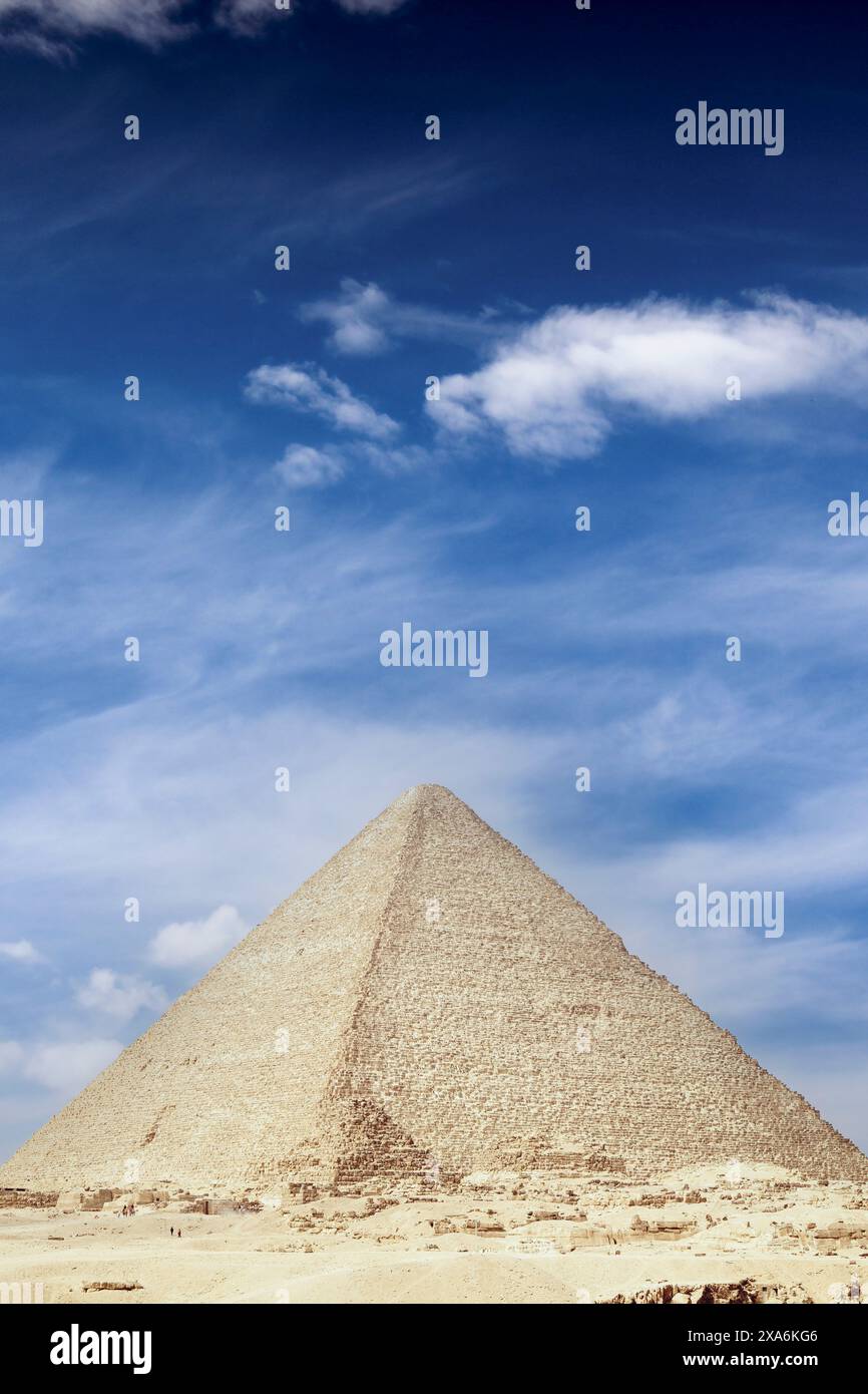 The ancient Egyptian pyramids against the sky Stock Photo - Alamy