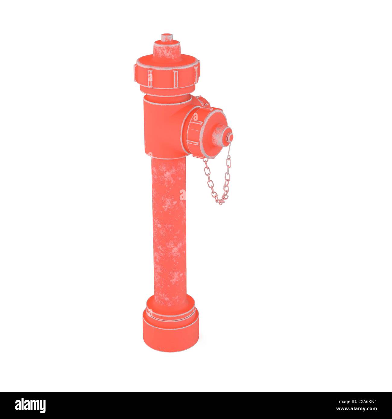 A red fire hydrant among a group Stock Photo - Alamy