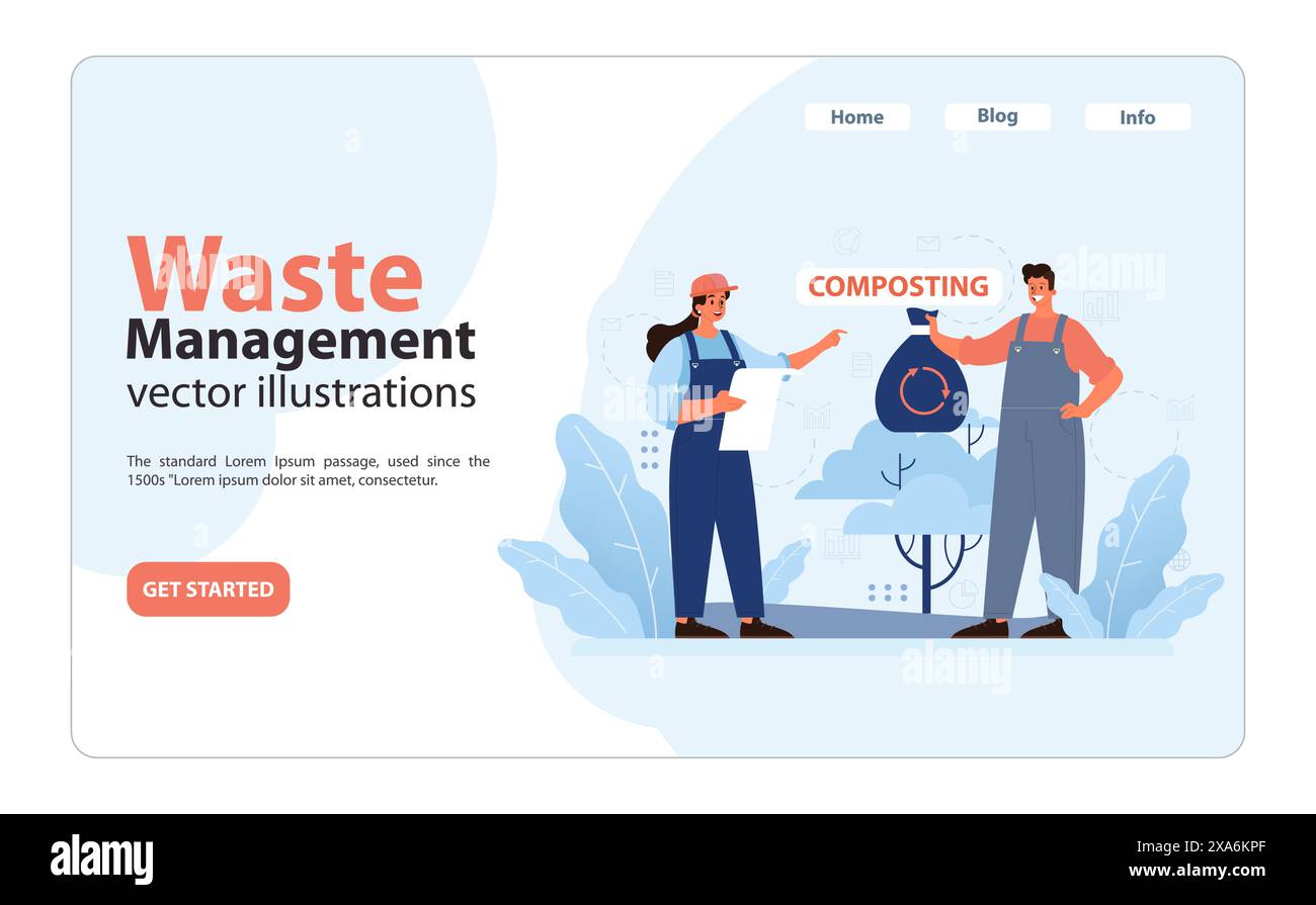 Modern recycling: man guiding digital waste reduction strategies with ...