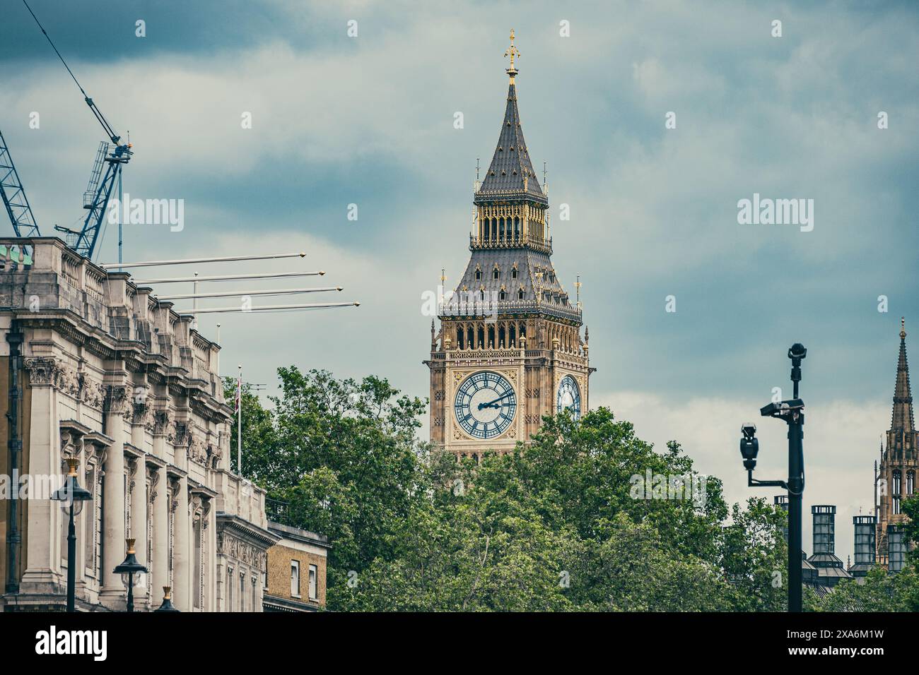 Westminster Station and Big Ben Stock Photo - Alamy