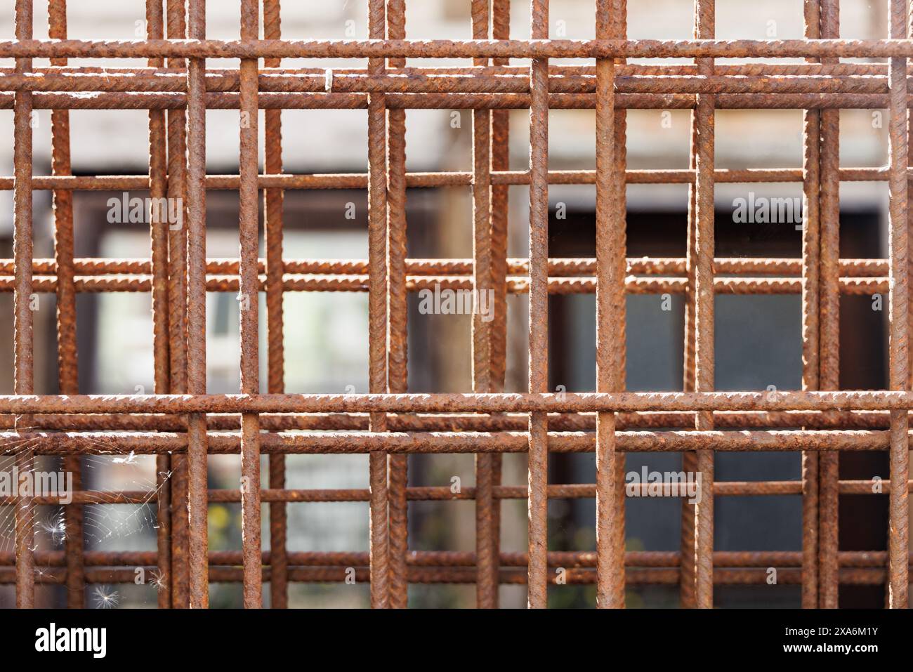 Industrial rusty Steel Grid in Detail Stock Photo - Alamy