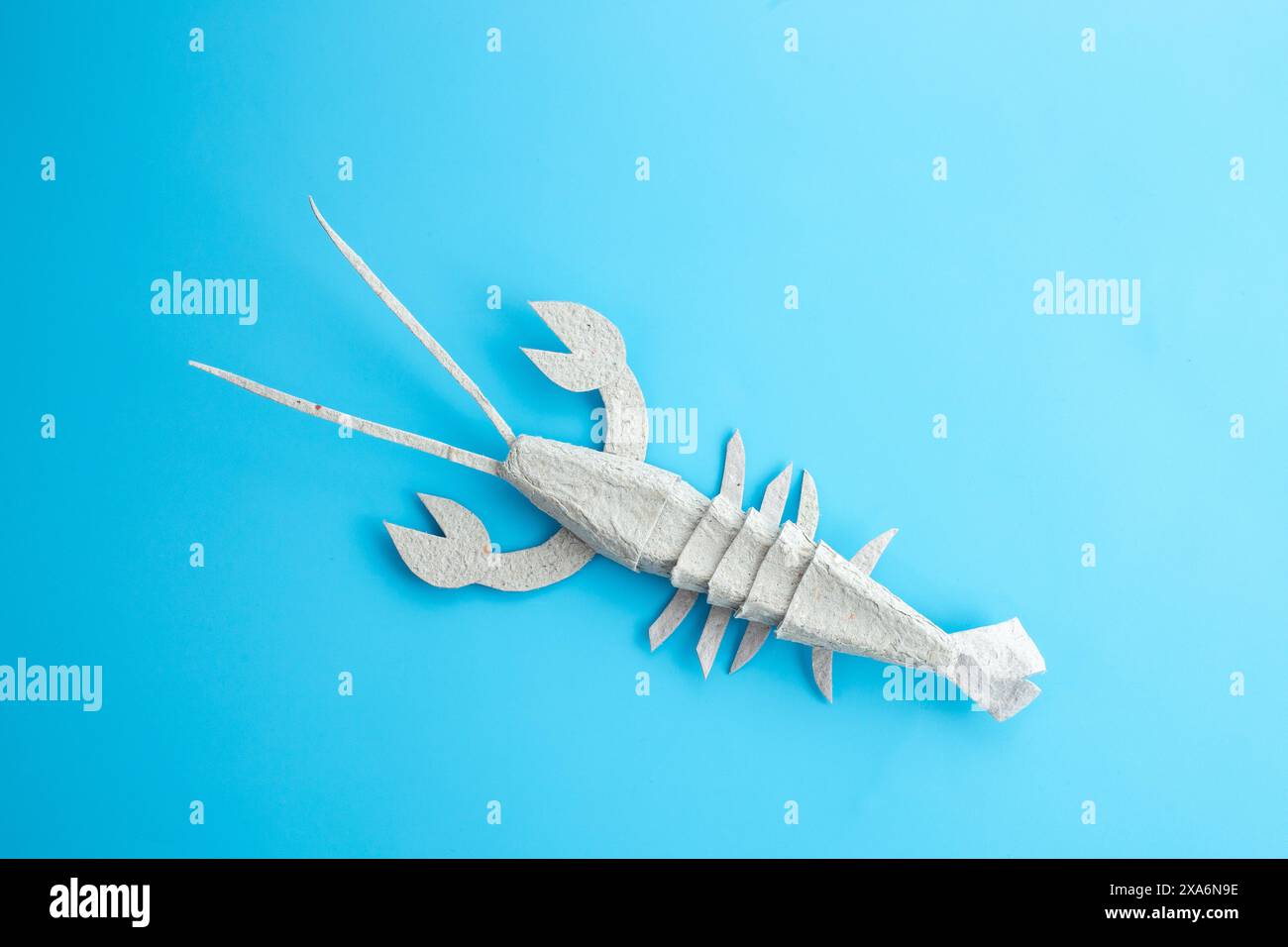 Craft lobster or crayfish from an egg carton. Creative DIY project for ...