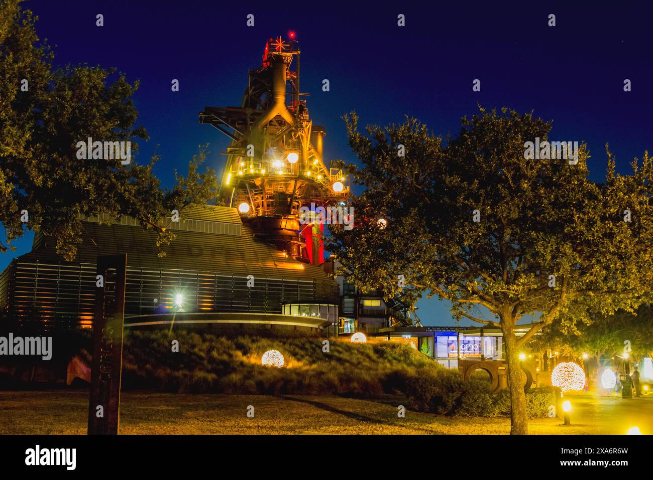 Night landscape on the Santa Lucia promenade where you can see the ...