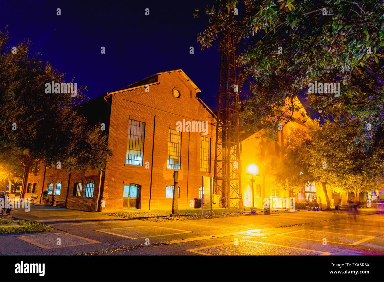 Night landscape on the Santa Lucia promenade where you can see the ...