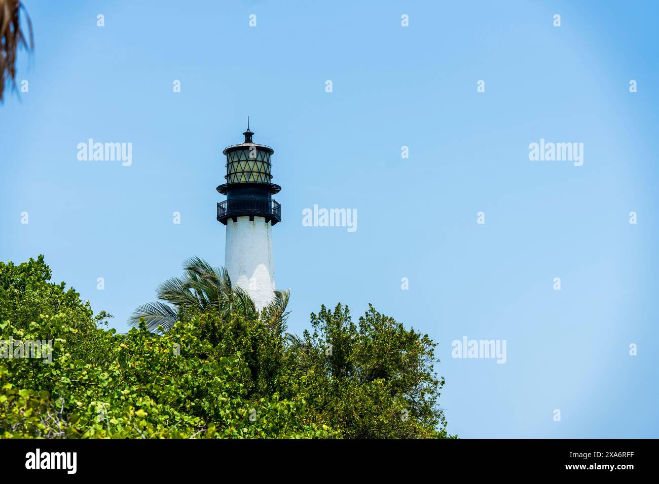 A Lighthouse in Key Biscayne, Florida Stock Photo - Alamy