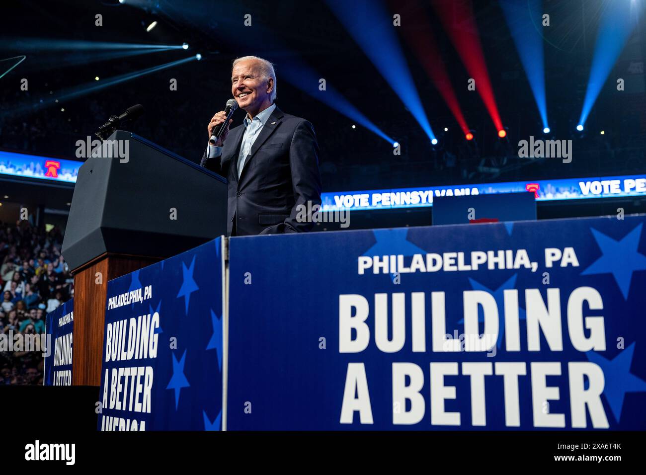 President Joe Biden delivers remarks at a get out the vote event in ...