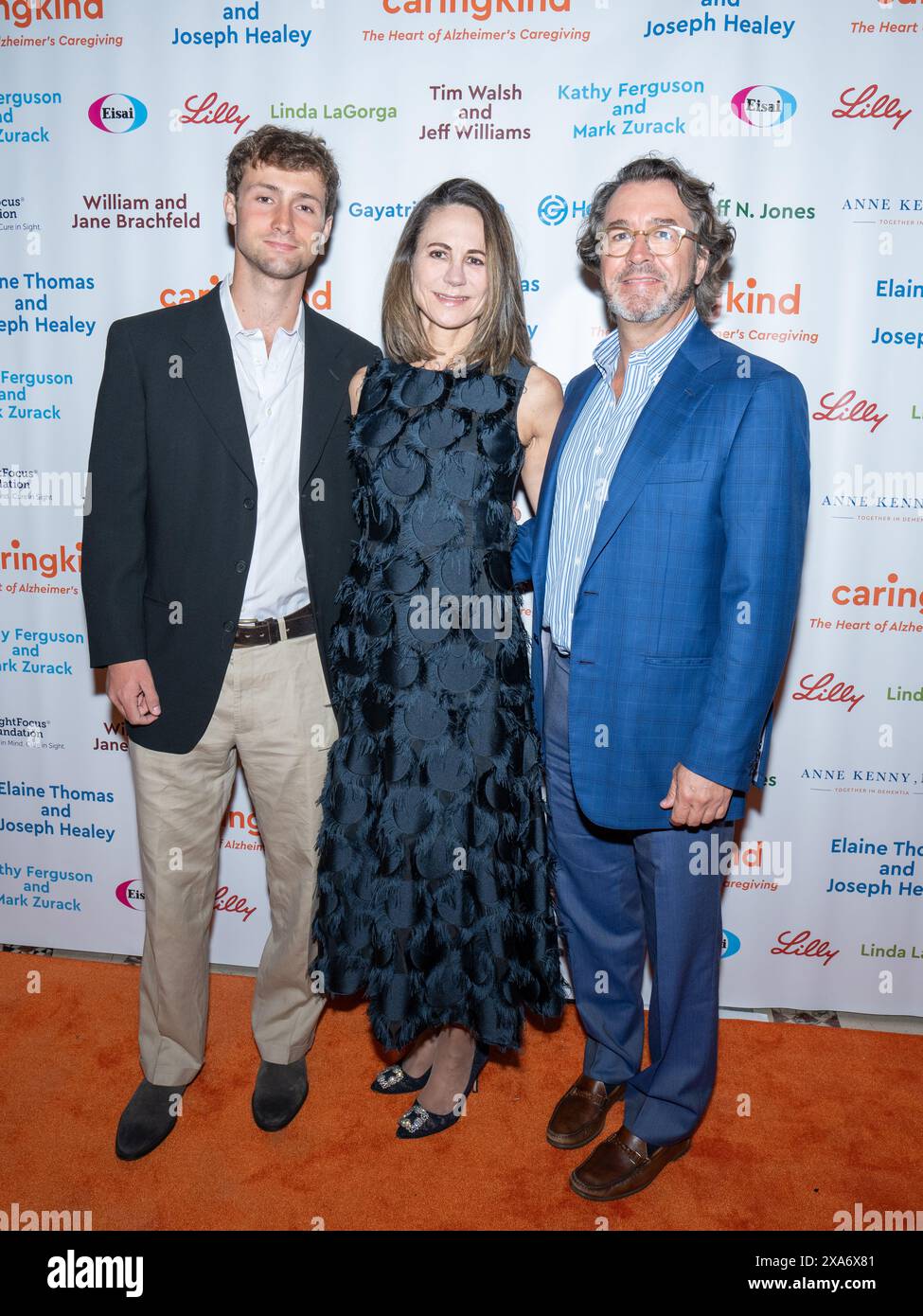 Joeseph Healey, Elaine Healey and Joseph Healey attends the CaringKind ...