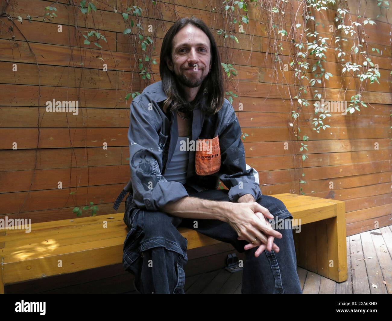 Colombian singer-songwriter Esteman poses for a portrait during an ...