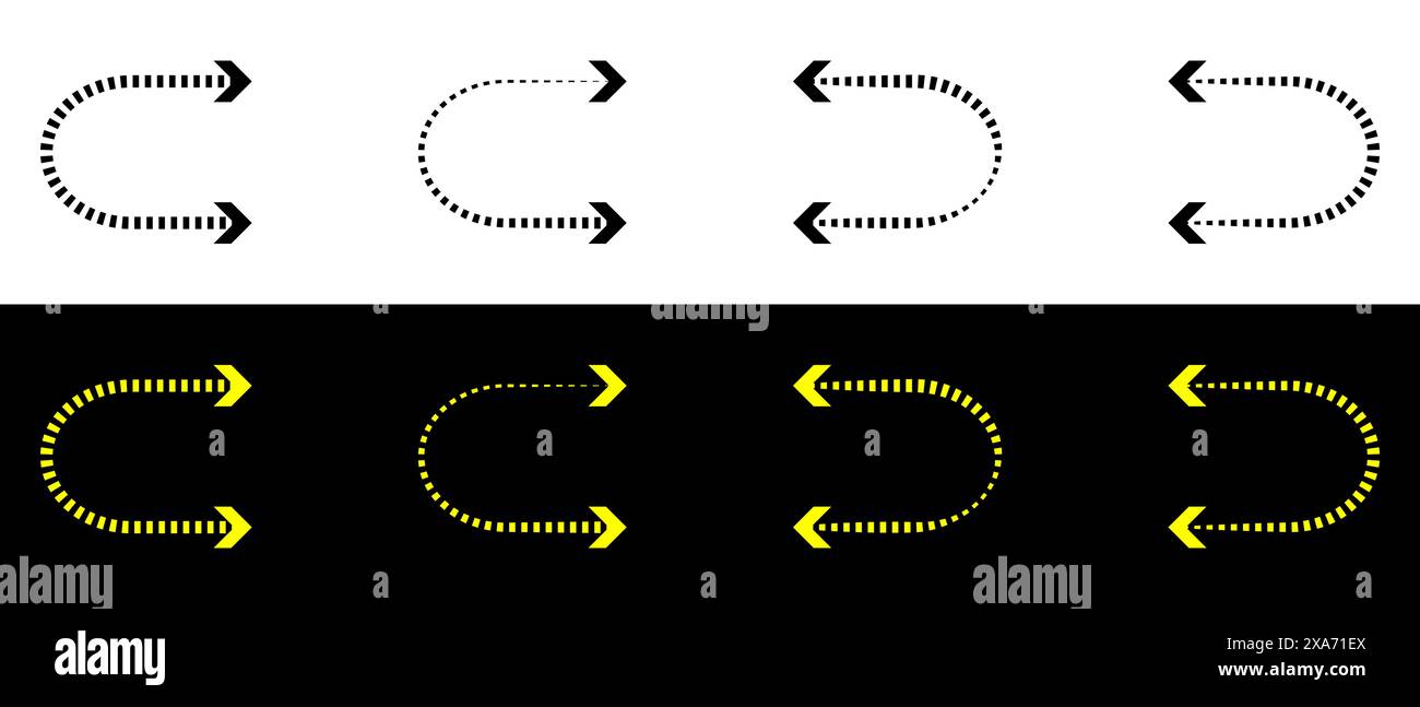 Arrow pointing both sides, direction sign, right and left side arrow ...