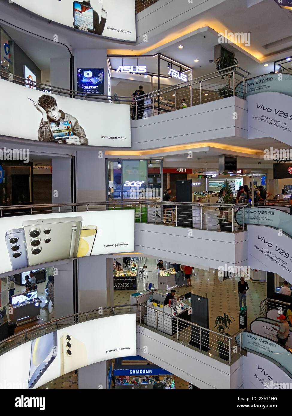 Kuala Lumpur, Malaysia - February 12, 2024: Interior view of Plaza Low ...