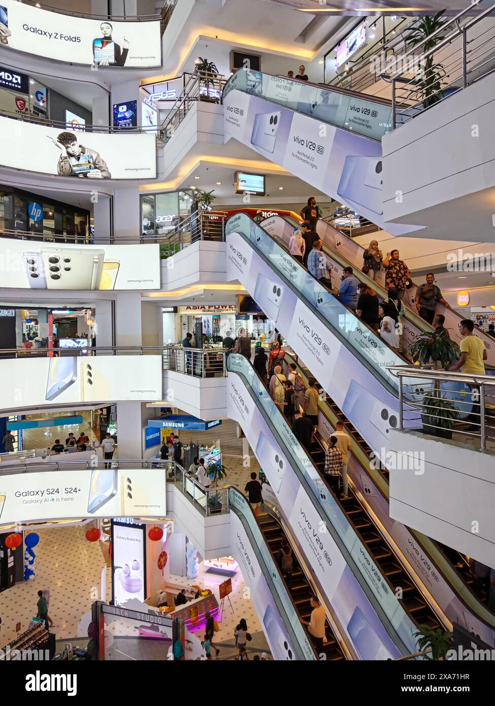 Kuala Lumpur, Malaysia - February 12, 2024: Interior view of Plaza Low ...