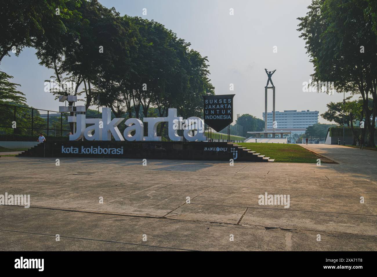 Jakarta, Indonesia - May 8th, 2024. Jakarta sign with the Indonesian ...