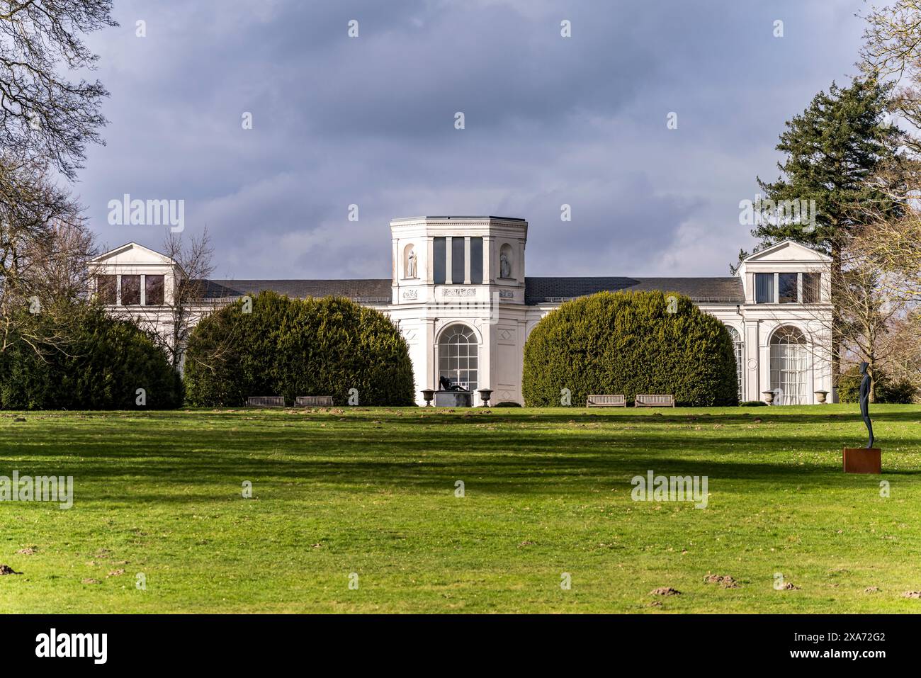 Orangery in the castle park Putbus, island of Ruegen, Mecklenburg ...