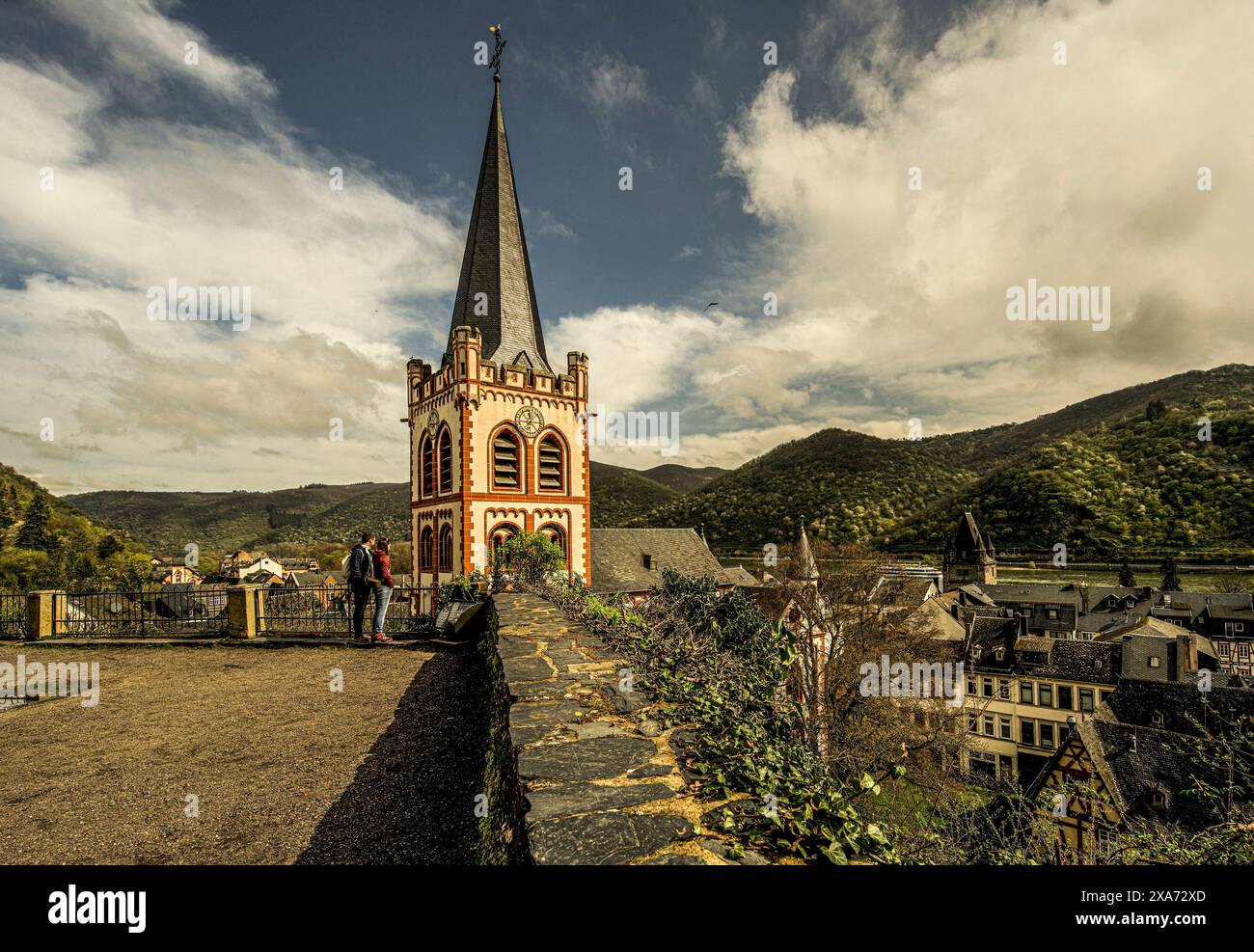 View from the vantage point in front of the Werner Chapel to the Church ...