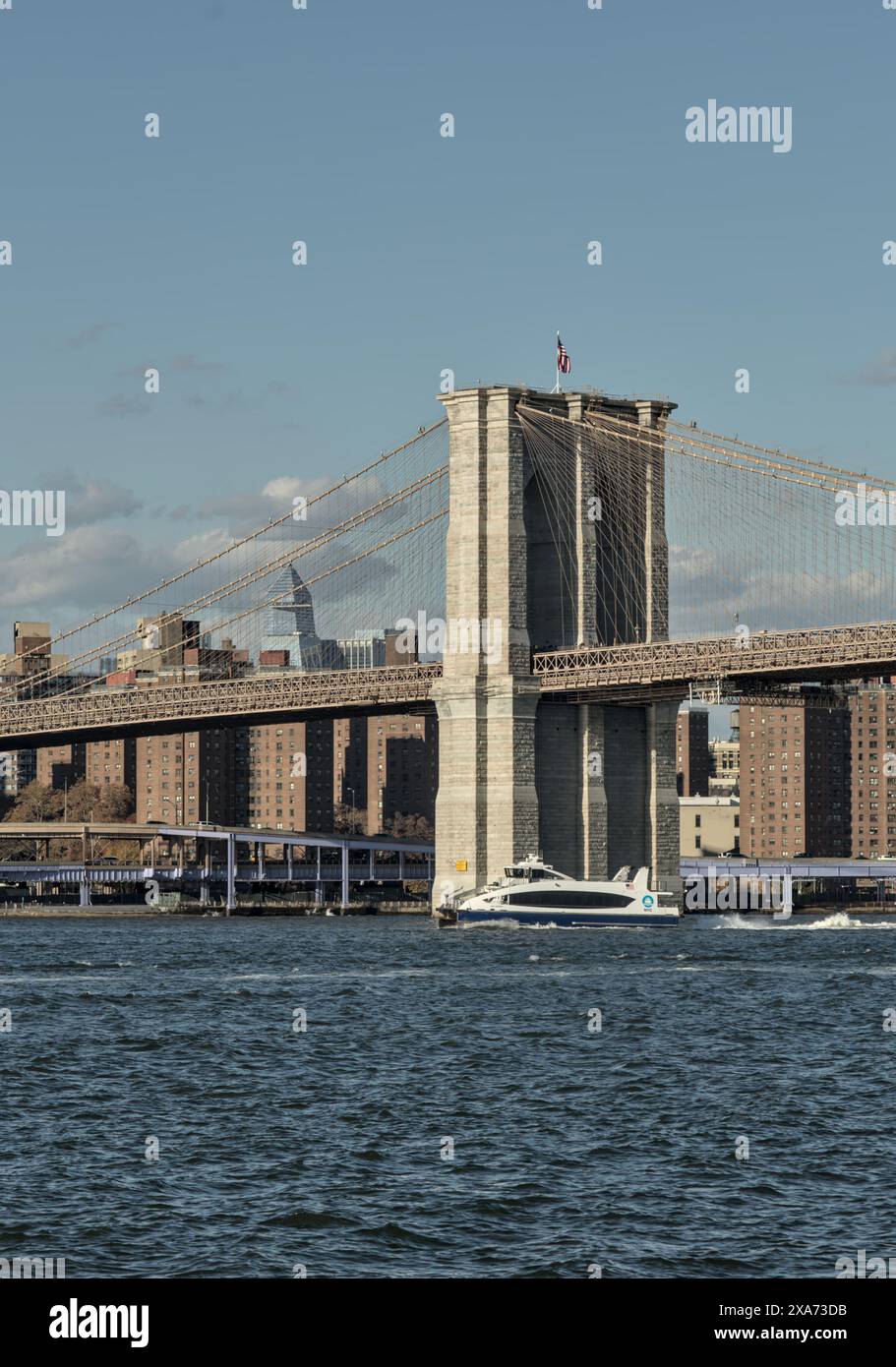 Brooklyn bridge view over hi-res stock photography and images - Alamy