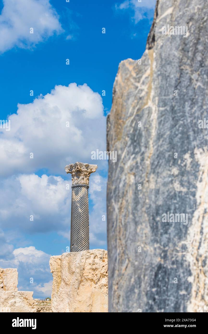 Archaeological site, Kourion, Akrotiri District, Republic of Cyprus ...