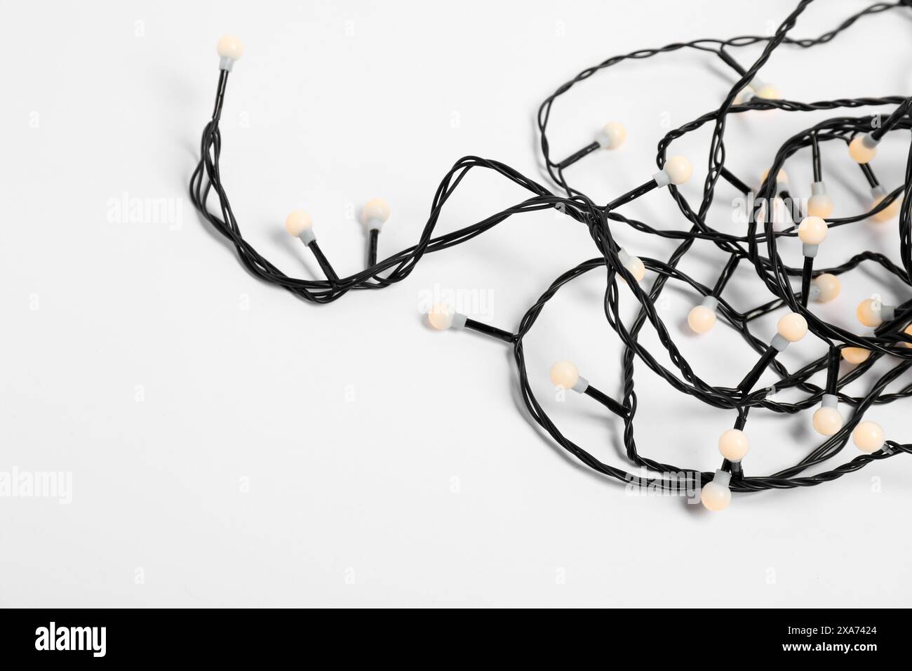 Glowing strings fairy lights on hi-res stock photography and images - Alamy