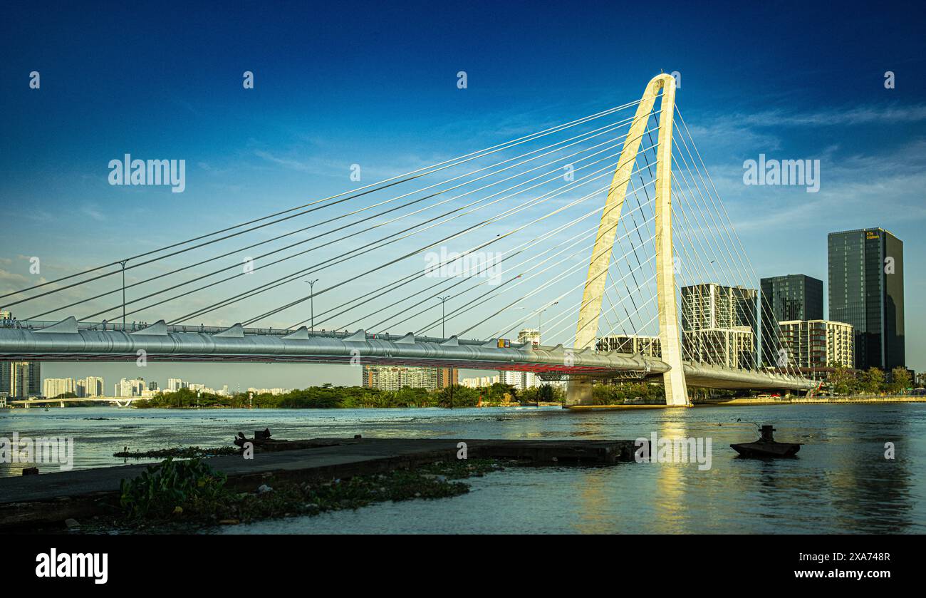 Ba Son Bridge across the Saigon River in Ho Chi Minh City Stock Photo ...