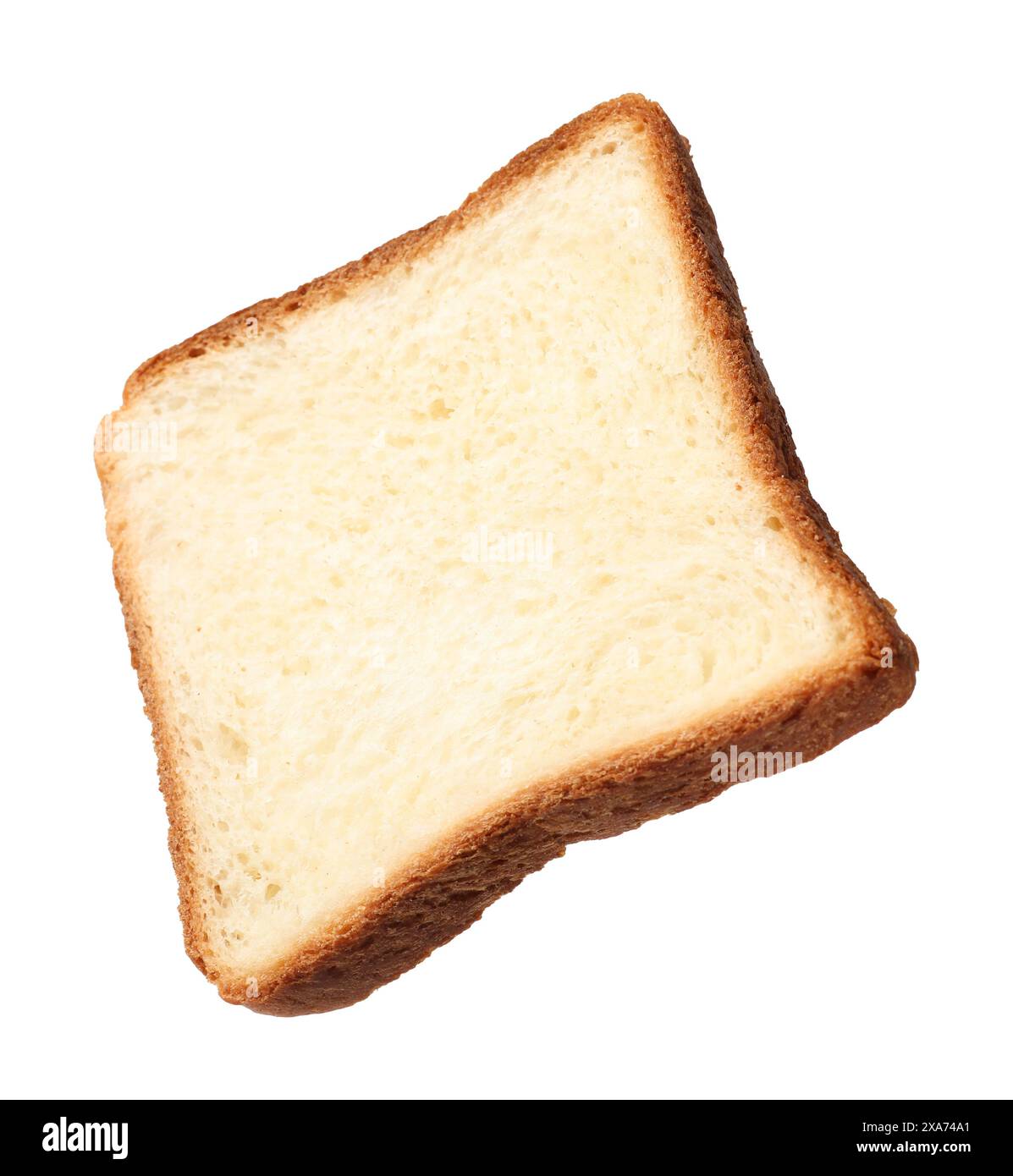 One piece of fresh toast bread isolated on white Stock Photo - Alamy