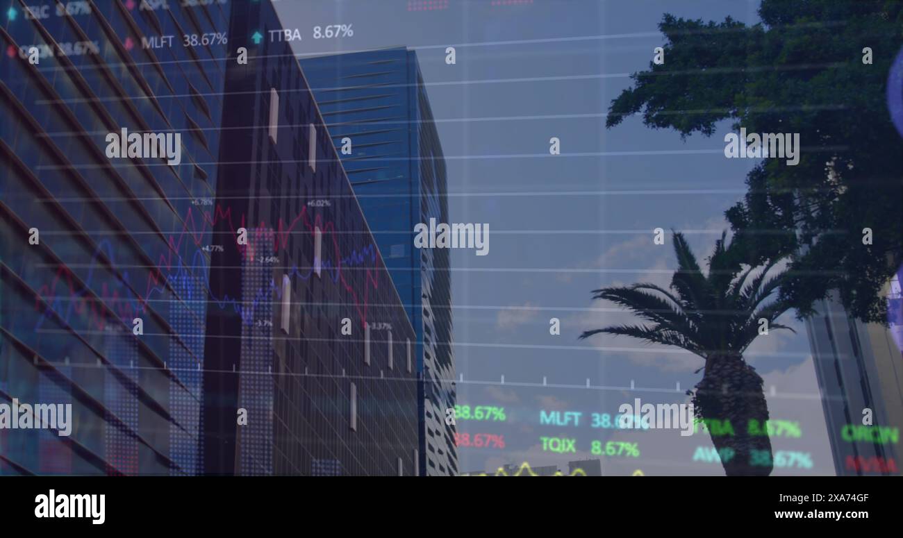 Animation data processing in blue hi-res stock photography and images ...