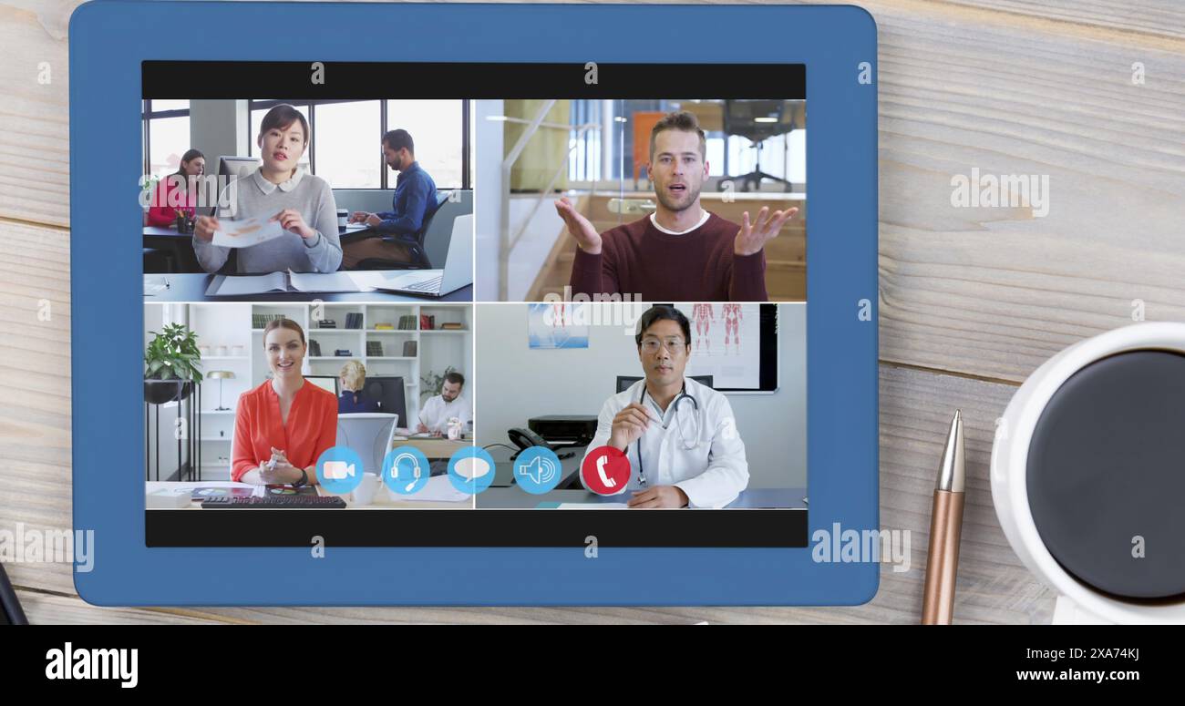 Video conference healthcare four hi-res stock photography and images ...