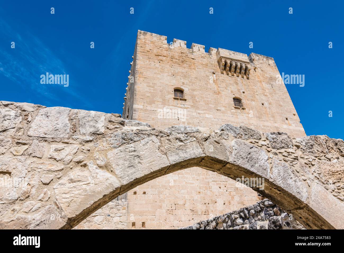 Medieval Castle, Kolossi, Limassol District, Republic of Cyprus Stock ...