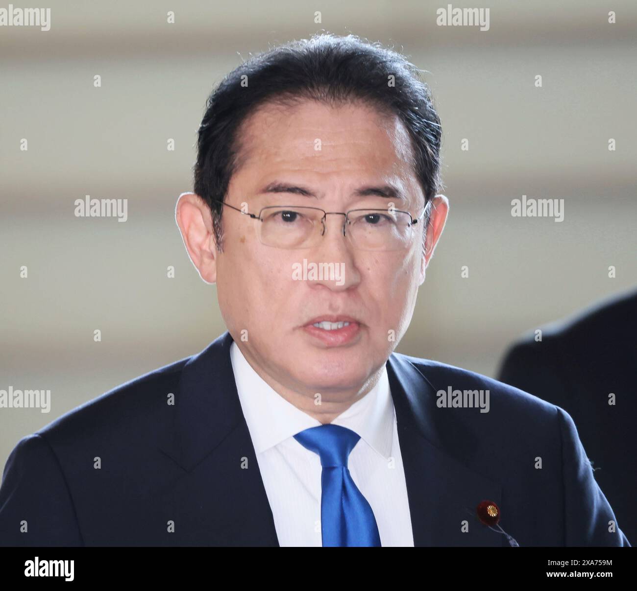 Japanese Prime Minister Fumio Kishida arrives at prime minister's ...