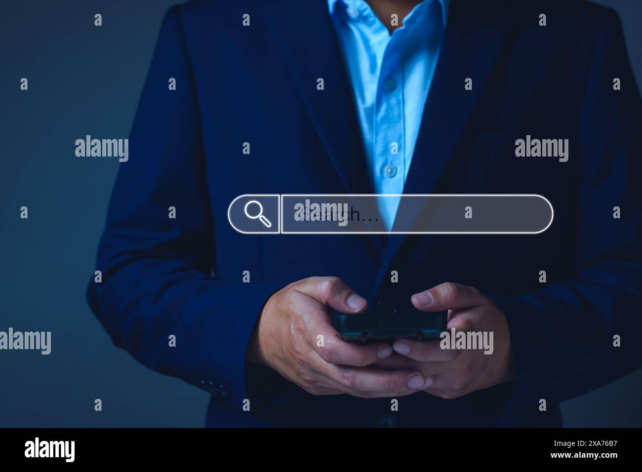 Data Search Technology Search Engine Optimization. Business people are ...