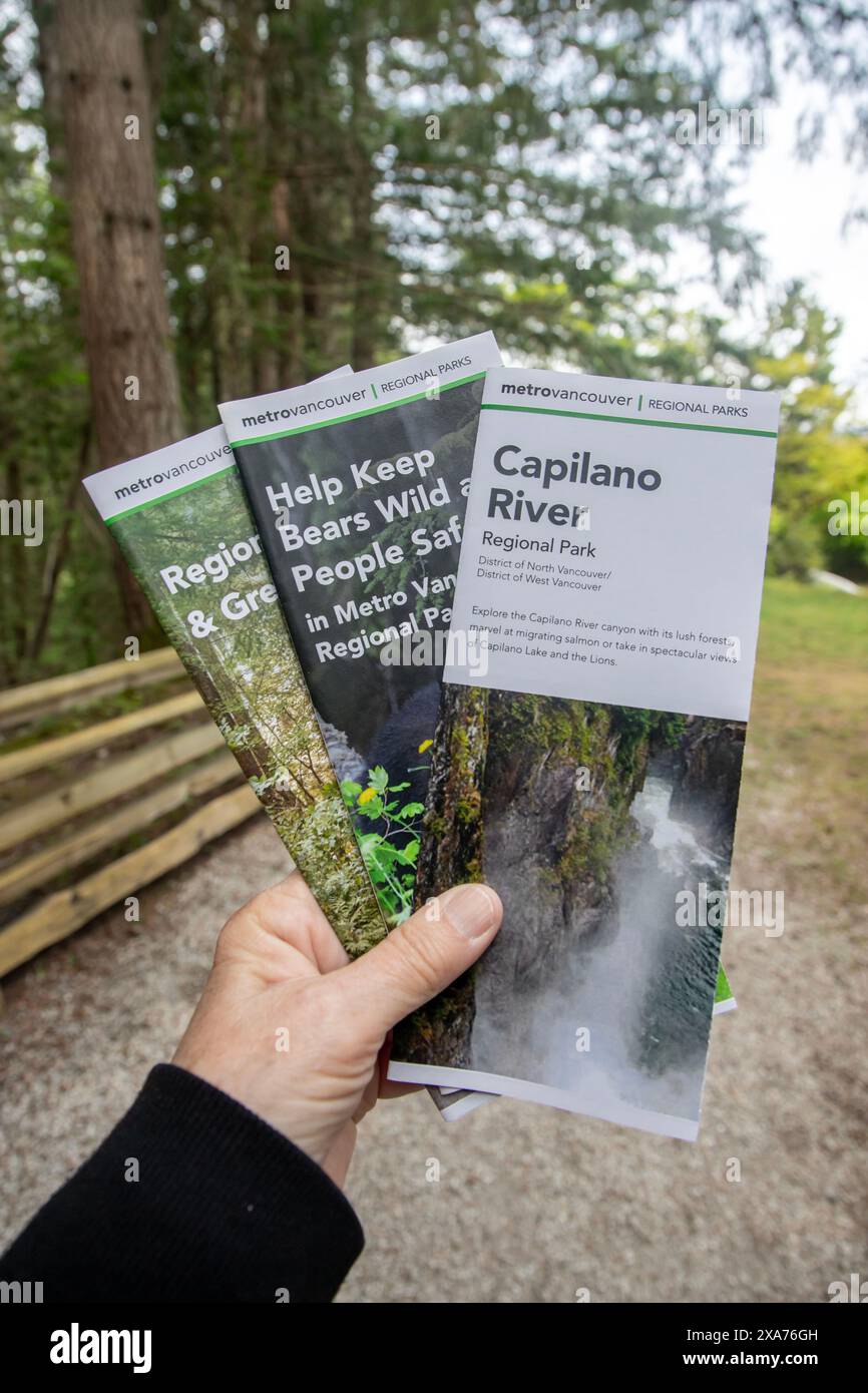 The Capilano River Regional Park in North Vancouver, British Columbia ...