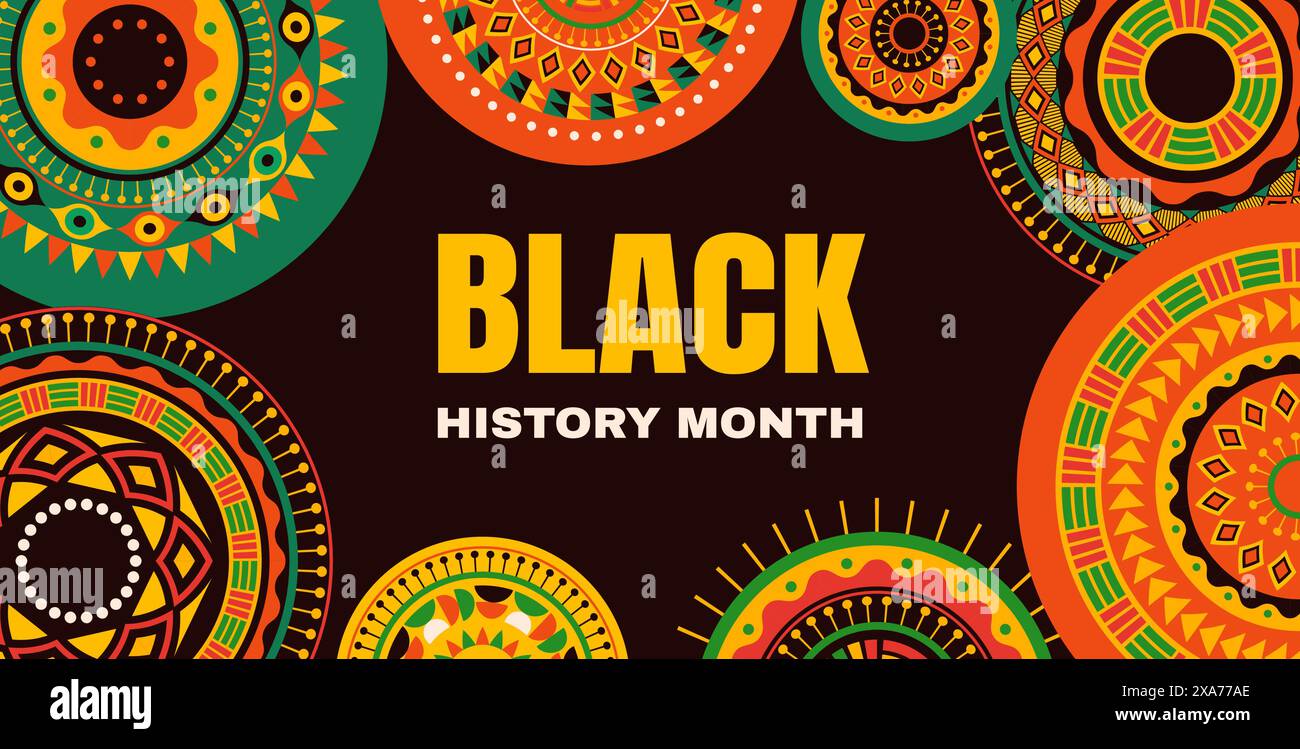 Black History Month background, banner, poster and template design ...