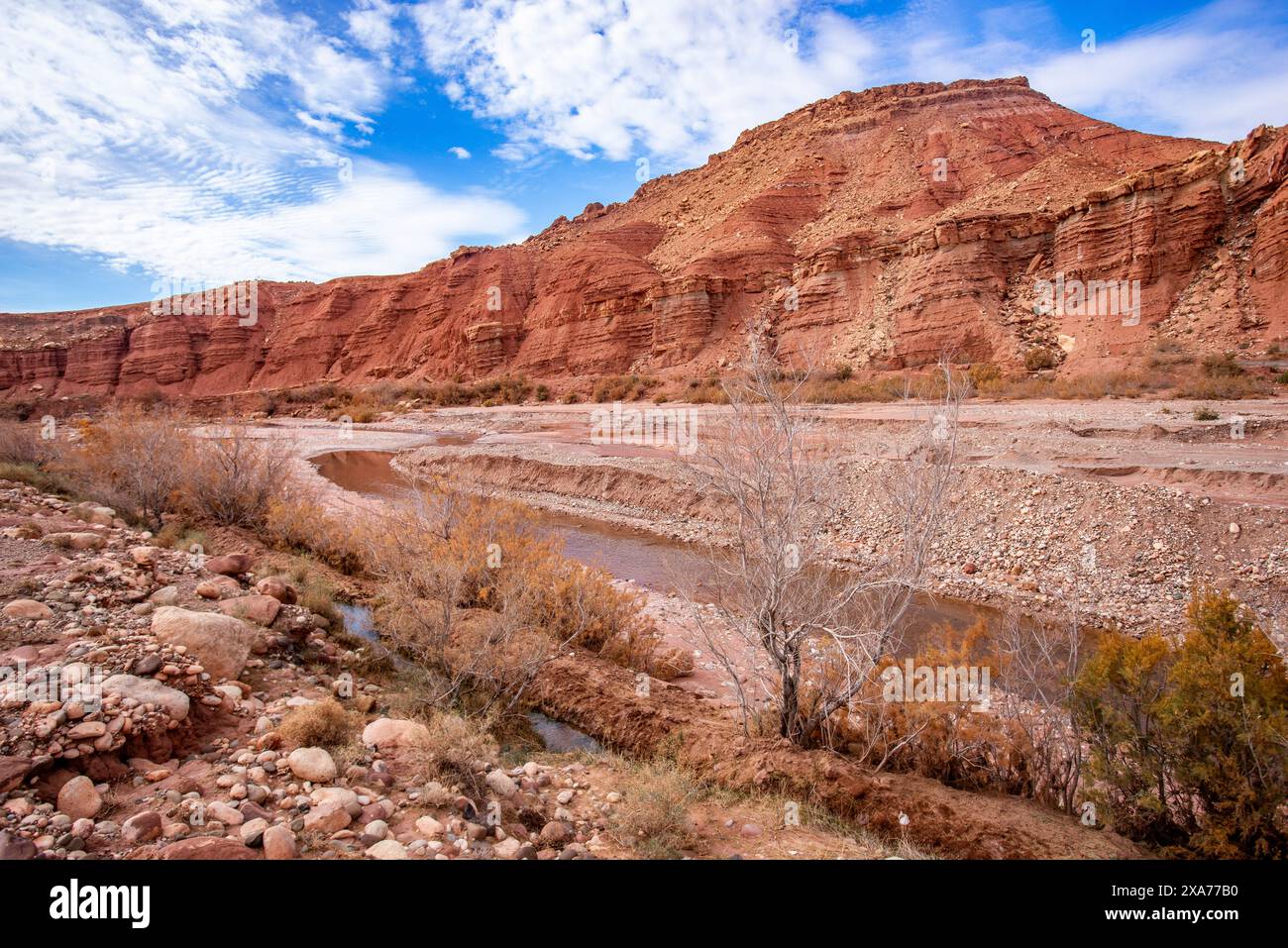 North Africa, Morocco, Draa Valley, Dra River Stock Photo - Alamy