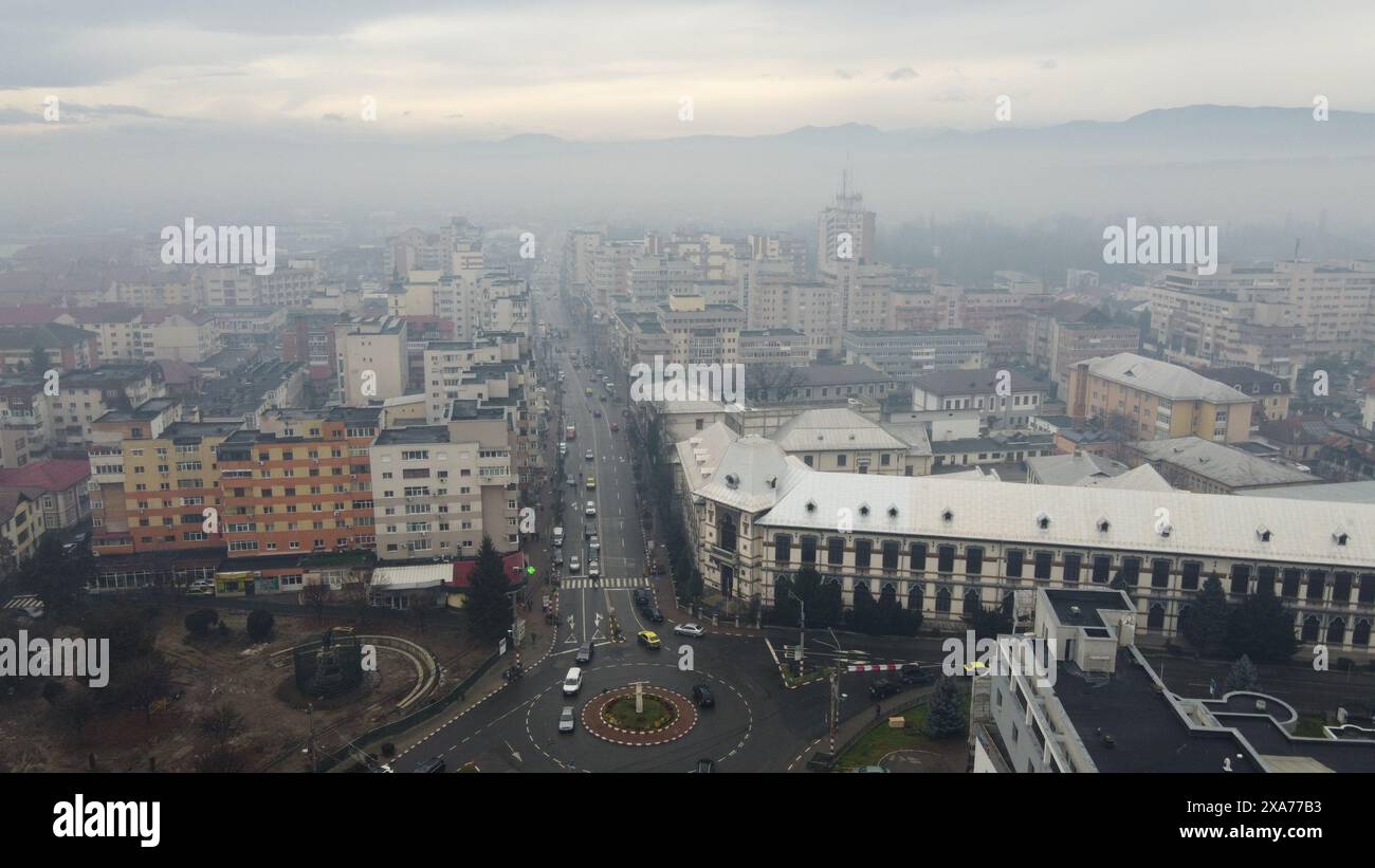 An aerial view of streets and buildings Stock Photo - Alamy