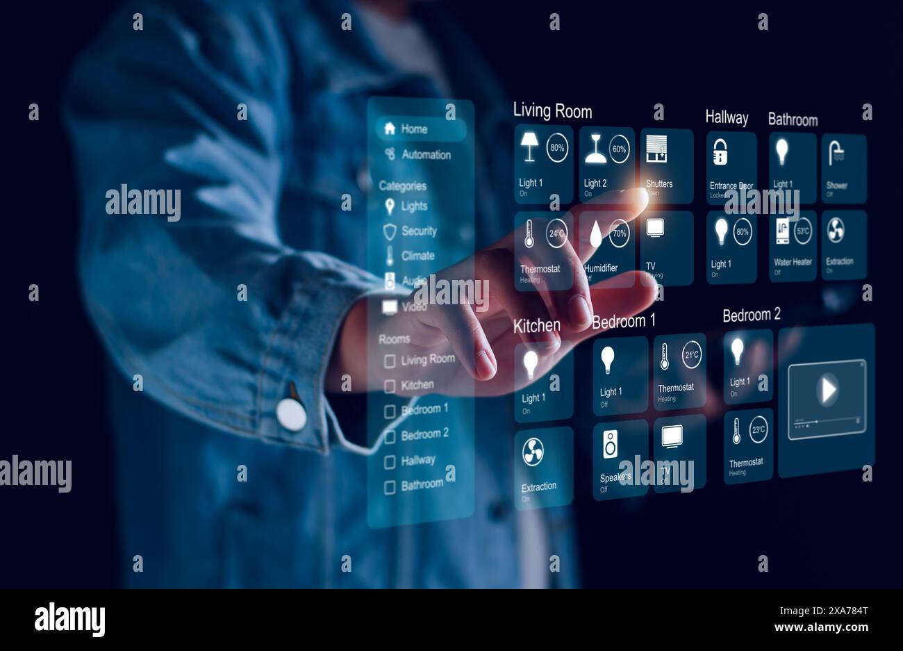 Holographic virtual assistant hi-res stock photography and images - Alamy