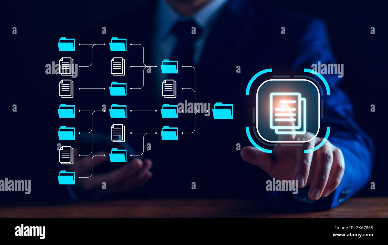 Document management system, DMS and business process system automation technology. Finger ...