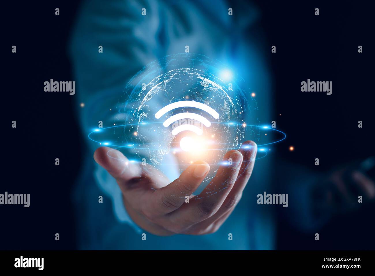 Connect via computer network hi-res stock photography and images - Alamy
