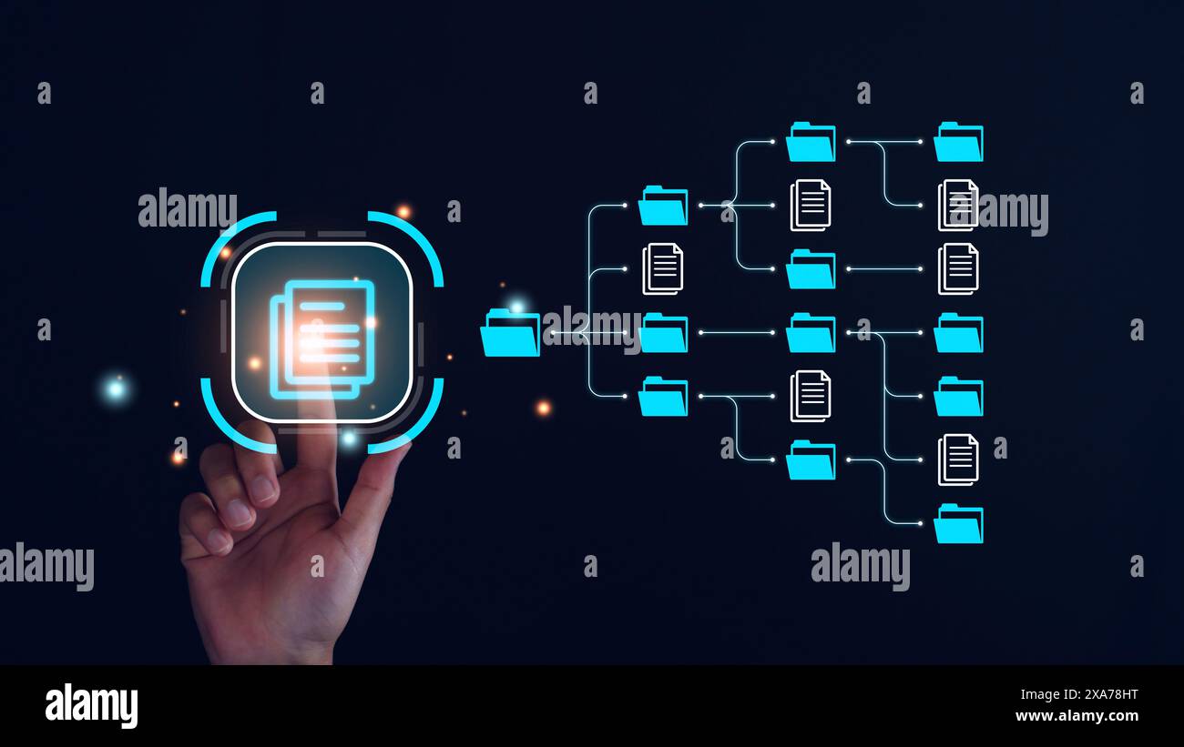 Document management system, DMS and business process system automation technology. Finger ...