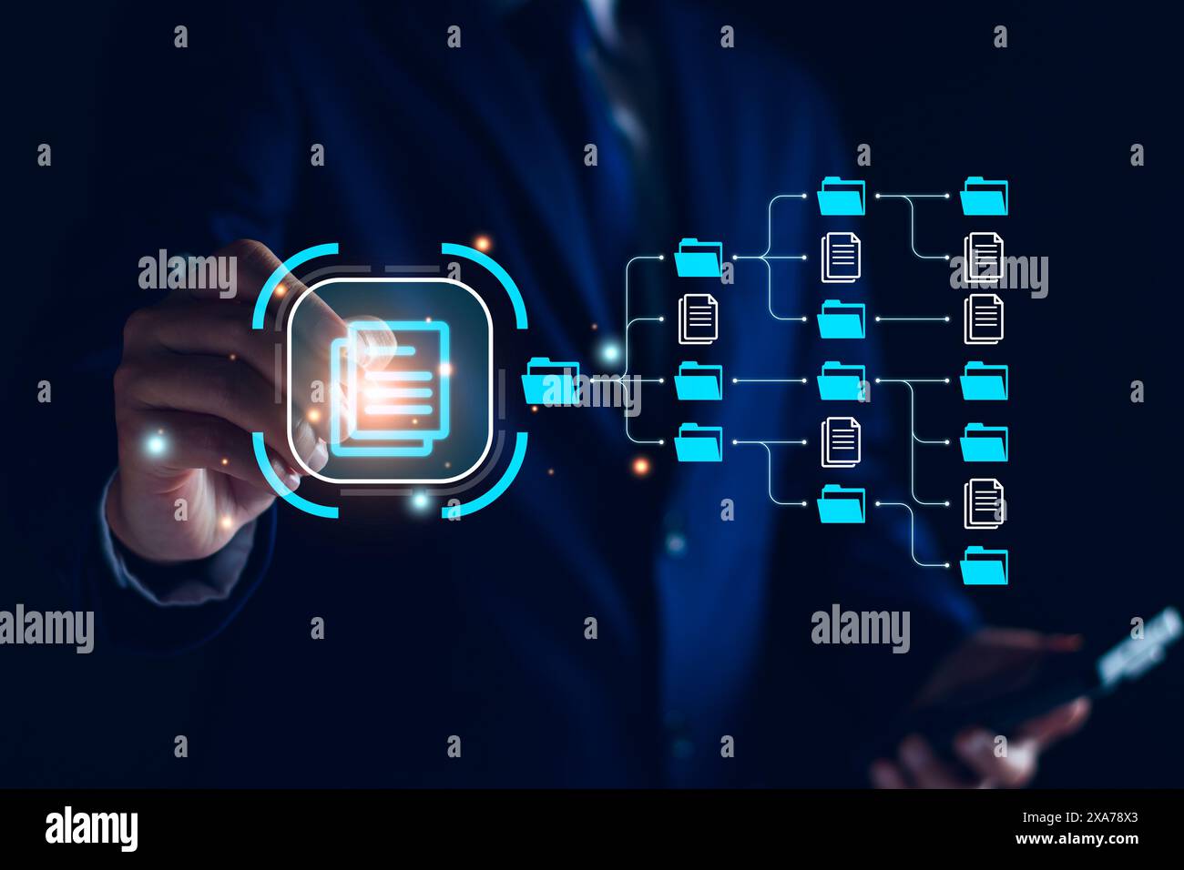 Document management system, DMS and business process system automation technology. Finger ...
