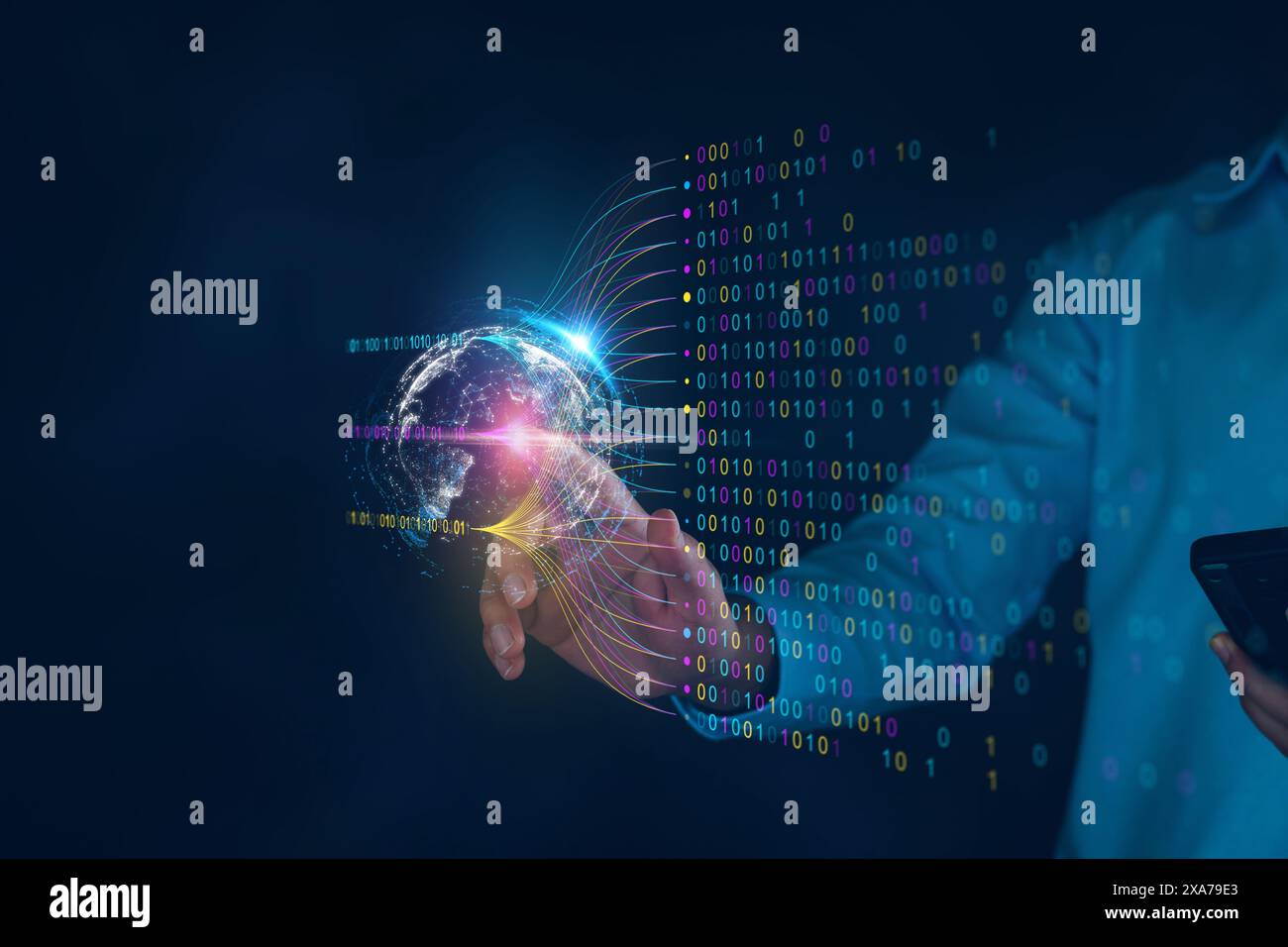 Scientist analysing data computer hi-res stock photography and images ...