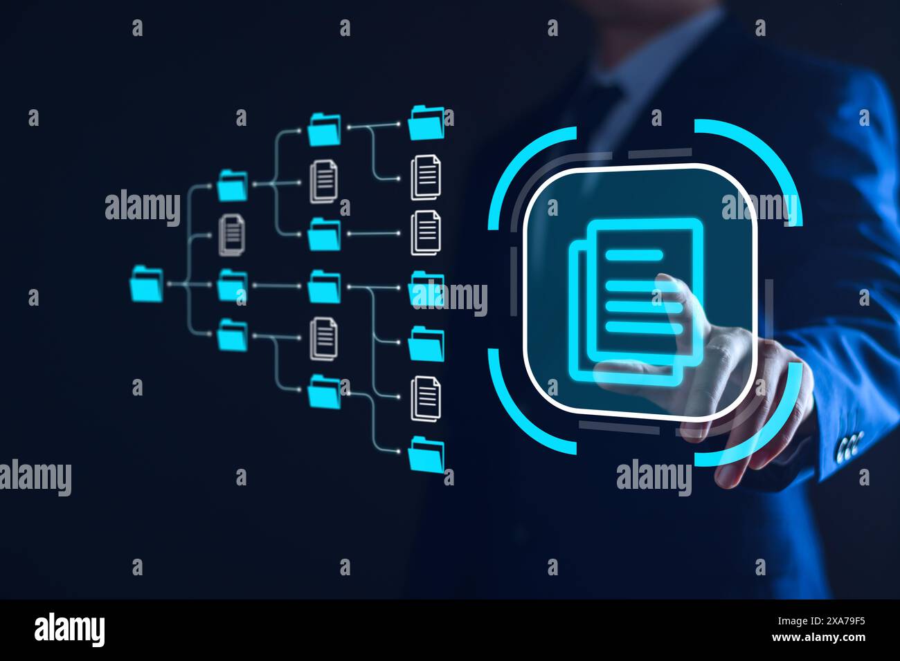 Document management system, DMS and business process system automation technology. Finger ...