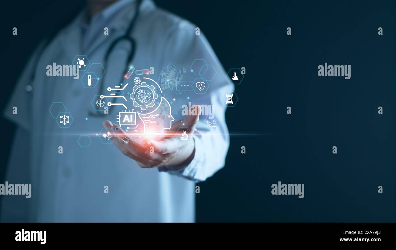 Medical technology, doctor use AI robots for diagnosis, care, and ...