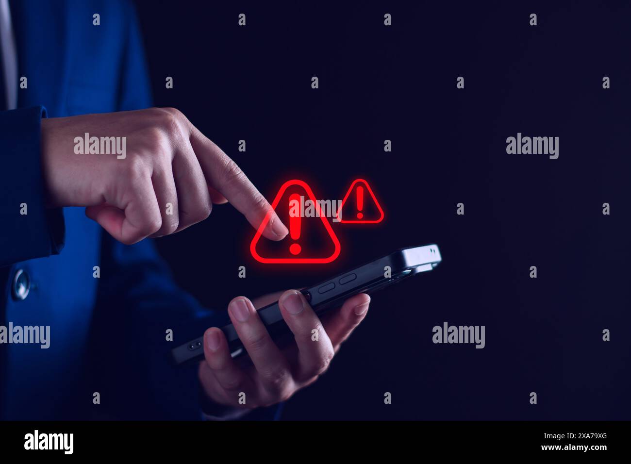 Businessman Staff Programmer Developer Using Technology With Triangle