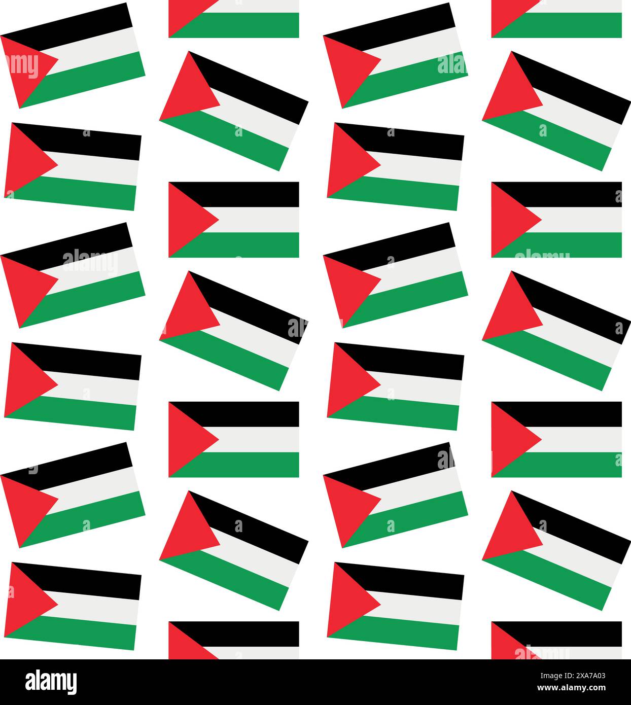 Vector seamless pattern of flag of Palestina Stock Vector Image & Art ...